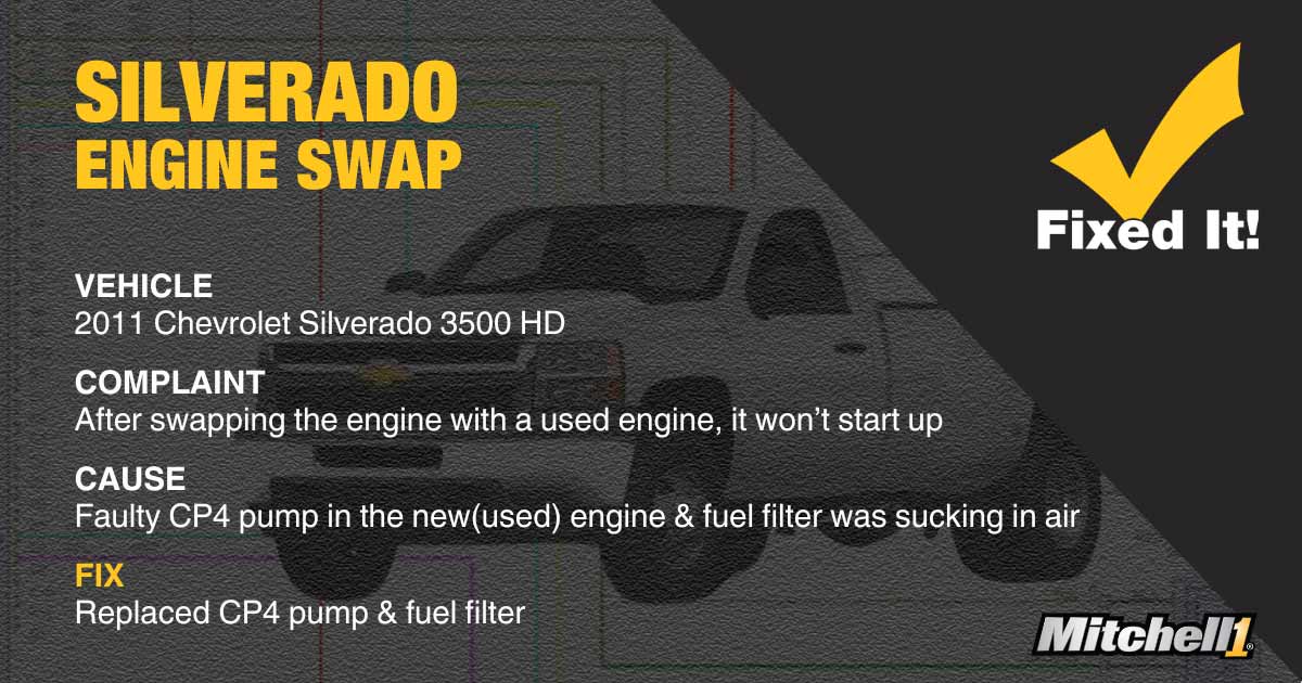 SureTrack Real Fix: Silverado Engine Swap - Mitchell1
