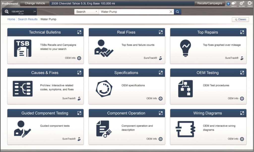 ProDemand®: Comprehensive Auto Repair Information