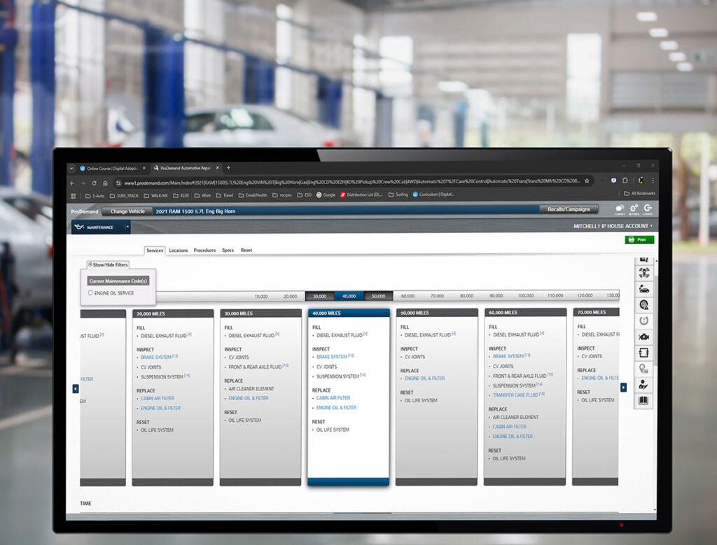ProDemand® Maintenance Tools | OEM Schedules & Service Intervals