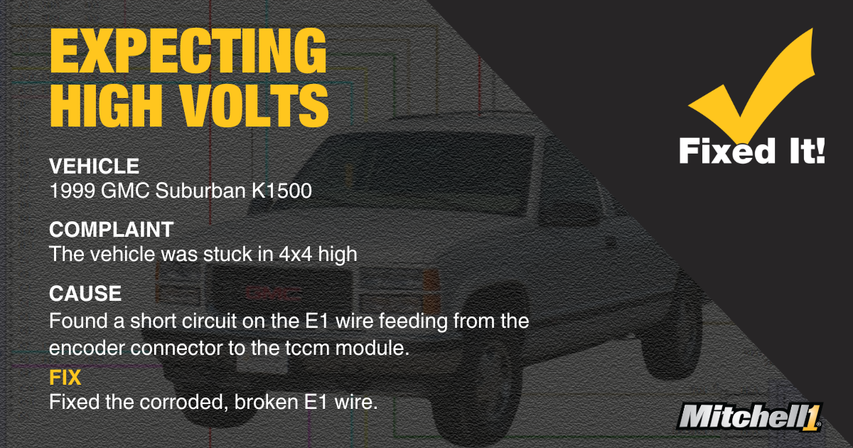 SureTrack Real Fix: Expecting High Volts - Mitchell1