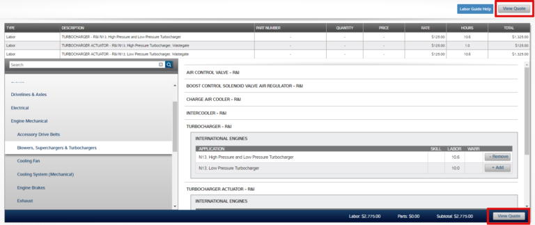 TruckSeries Labor Guide Navigation Tip - Mitchell1