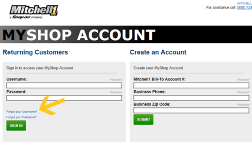 Accessing Your Mitchell 1 MyShop Account - Mitchell1