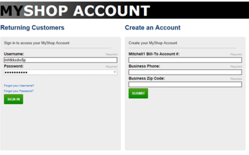 Accessing Your Mitchell 1 MyShop Account - Mitchell1